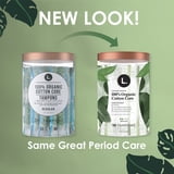 L. Organic Cotton Tampons DuoPack - Regular/Super Absorbency, 30 Ct ...