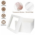 Cake Boxes,12x12x8 Inches 10pc White Bakery Boxes Cake Boxes with ...
