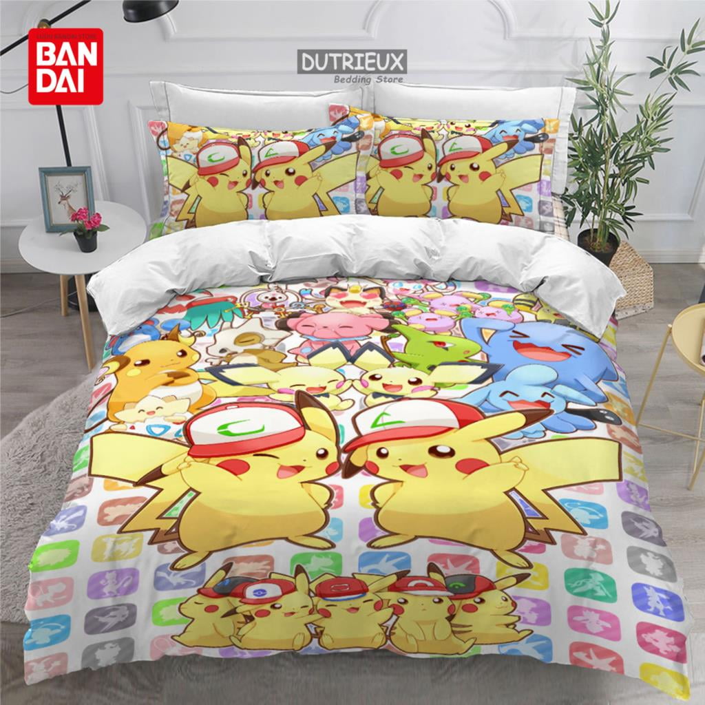 Click here for Dengle Popular Pokemon Pikachu Duvet Cover Pillowc... prices