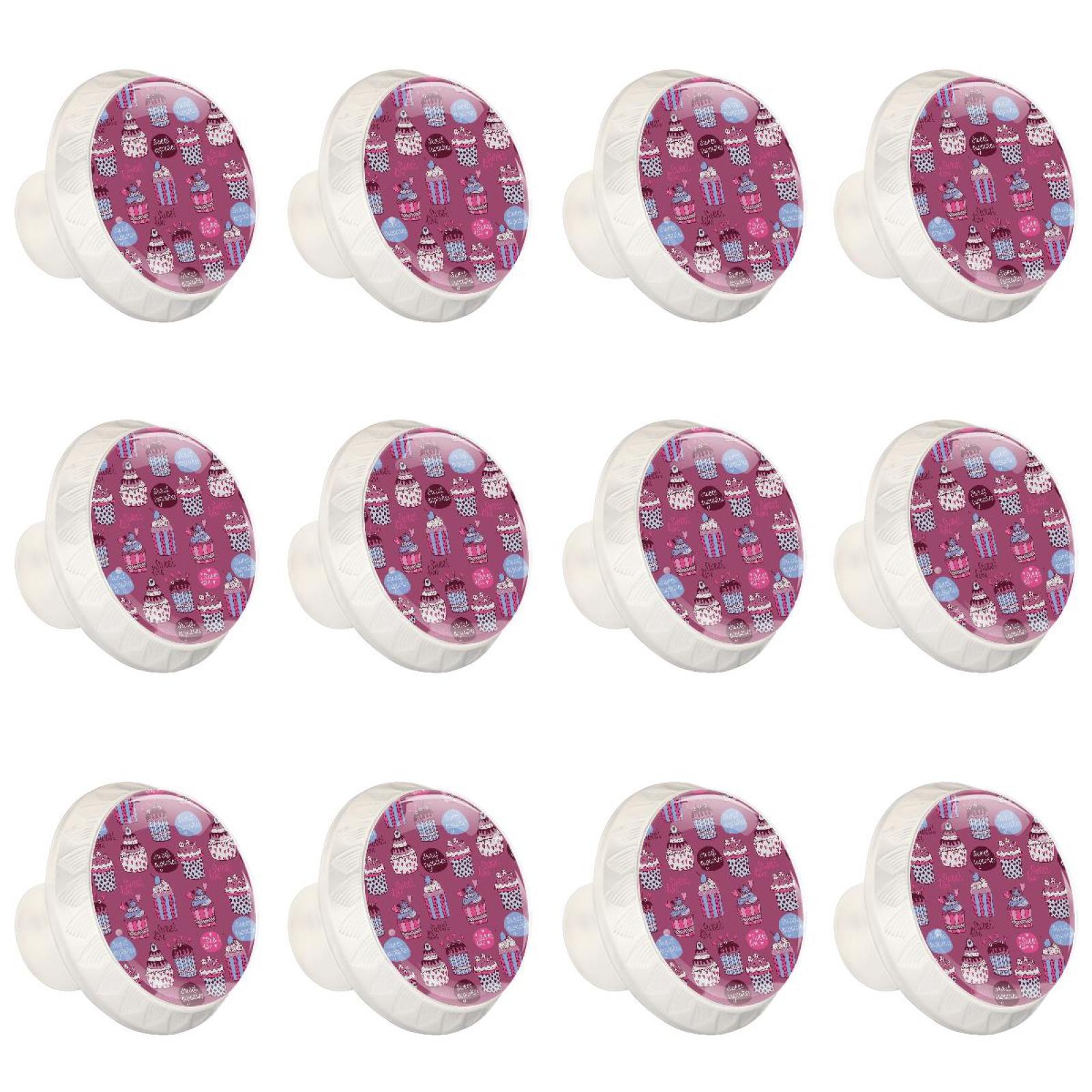 12 Pcs Sweet Cupcakes Knobs for Kitchen Cabinet Cupboard Dresser ...