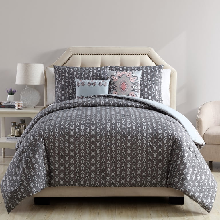 Vcny Home Compton 5piece Reversible Comforter Set Bed