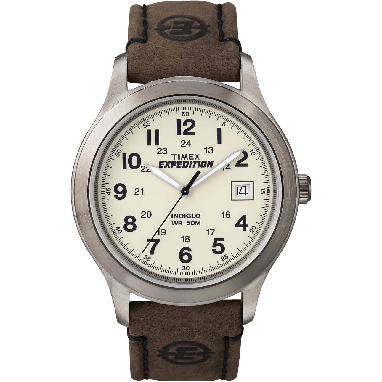 Timex Men's Expedition Metal Field Brown/Natural 37mm Outdoor Watch ...