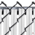 Fenpro Chain-Link Fence Blade Slats with Bottom Lock (6-ft, White ...