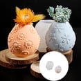 ANXPTIME Flower Carving Vase Silicone Molds For Candle Holder Vase ...