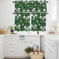 3 Piece Kitchen Curtains and Valances Set Tropical Palm Tree Cafe ...