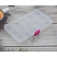 4 count 15 Grids 6.85 Inch x 3.85 Inch Adjustable Small Removable Clear ...