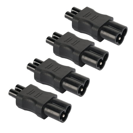 IEC320 C6 To IEC320 C5 Power Adapter, 2500W 10A 250V Copper Core 4Pcs ...