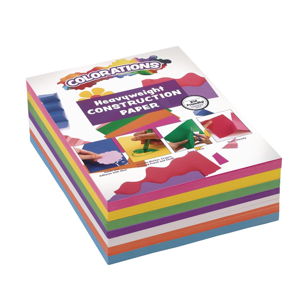 Colorations? Bright Construction Paper Smart Pack - 600 Sheets ...