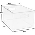 Sorbus Plastic Storage Bins Clear Pantry Organizer Box Bin Containers ...