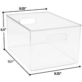 Sorbus Plastic Storage Bins Clear Pantry Organizer Box Bin Containers ...