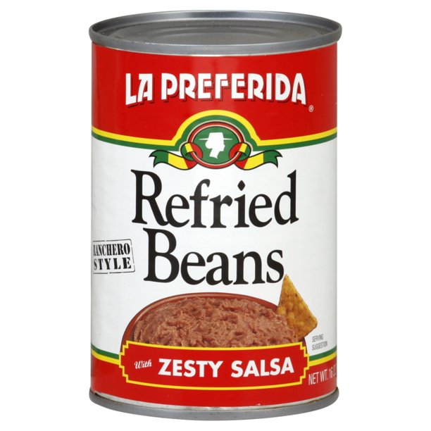 La Preferida Refried Beans with Zesty Salsa, 16 oz - Walmart.com