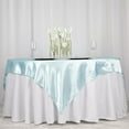 Efavormart 72" SATIN Square Tablecloth Overlay For Wedding Catering ...