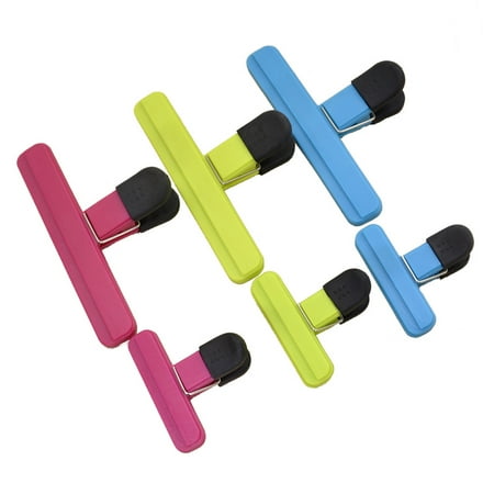 6Pcs Chip Bag Clips,Large Chip Bag Clips Food Clips Plastic Heavy Duty ...