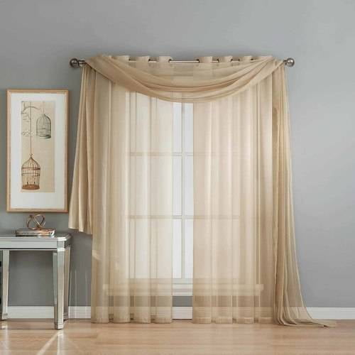Sheer Voile Curtain Panels - Walmart.com