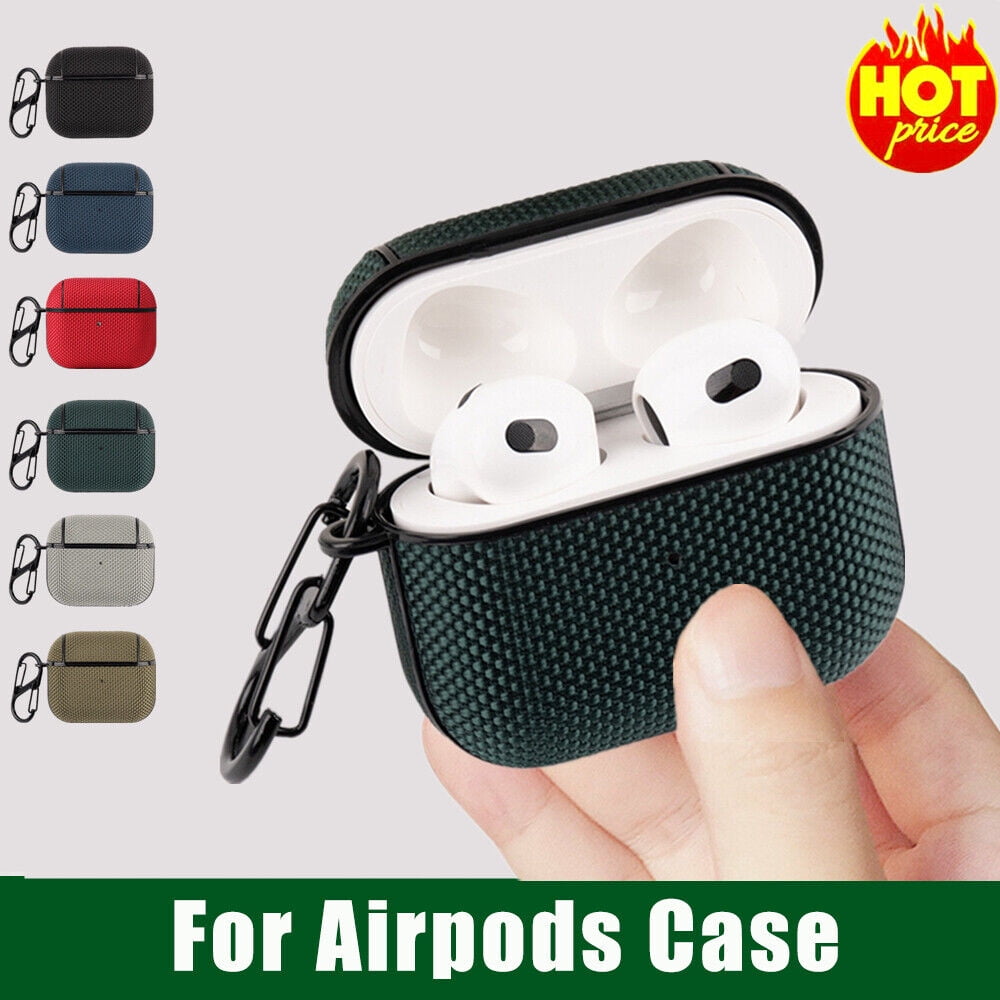 Foreverrich Protective Case Cover For Apple Airpods 3rd Gen 2021/Pro/1/2 Canvas Nylon Waterproof ...