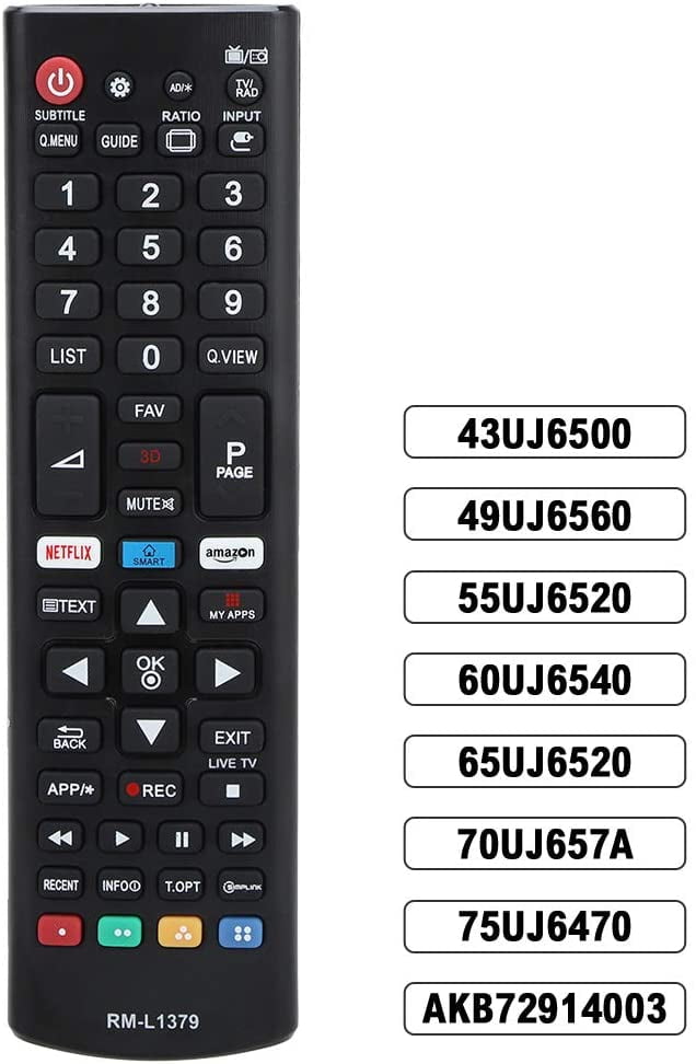 Gvirtue Universal Remote Control RM-L1379 for LG Smart TV Work with AKB75095308 AKB74915324 ...