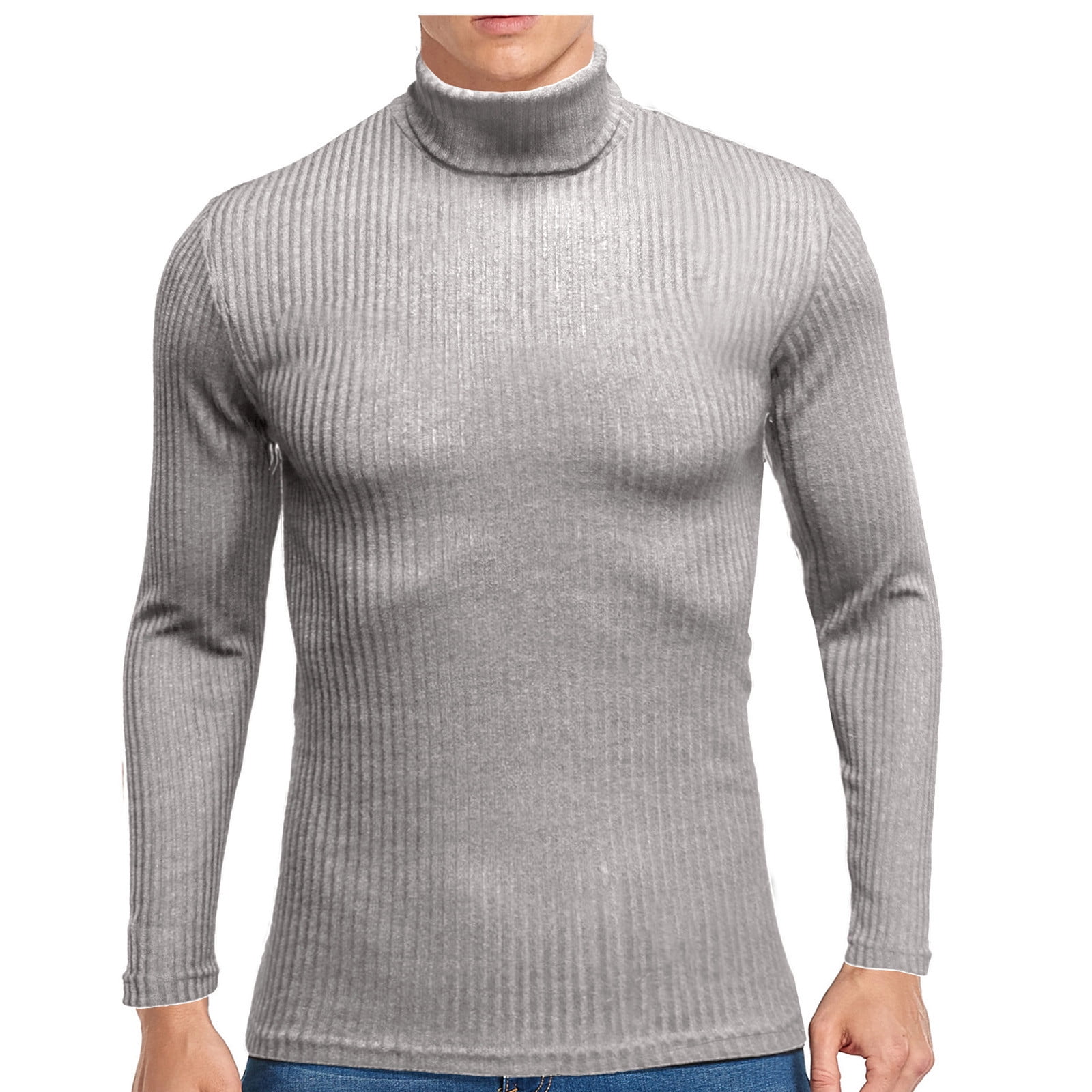Click here for Egnmcr Mens Pullover Turtleneck Sweaters Solid Rib... prices
