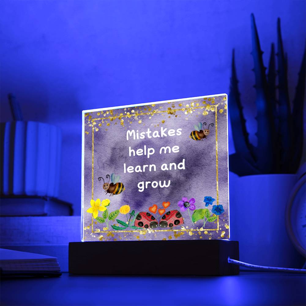 Positive Affirmations and Mindfulness | Mistakes Help Me Learn and Grow ...