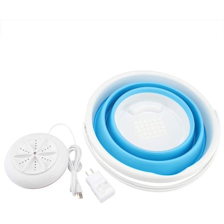 Collapsible Bucket, USB Portable Ultrasonic Turbine Washing Machine ...