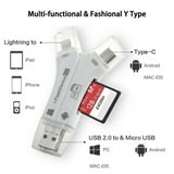 4-in-1 iFlash Drive USB External Memory Transfer Adapter, Portable ...
