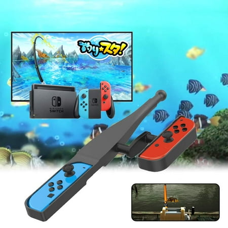 Fishing Rod for Nintendo Switch Joy-Con Accessories, Somatosensory New ...