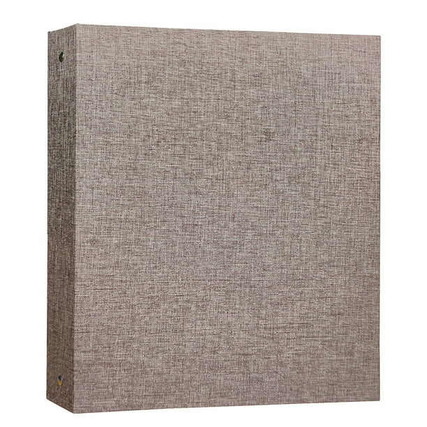 Carpeta de hojas sueltas de tres agujeros A5A4 con tapa de lino, papel de prueba, almacenamiento ...