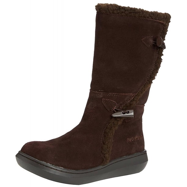 Slope Suede Classic Calf Fur Winter Boots - Cow Suede - Black, Chestnut ...