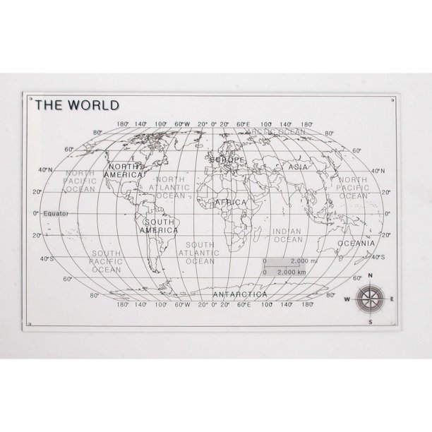 Amazing Acrylic Map Wall Art - Walmart.com