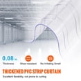 Clear Ribbed PVC Strip Curtain 164ft x 8in x 0.08in Bulk Roll for ...