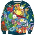 Spring and Autumn Cartoon Simpson Sweatshirt Long Sleeve 3D Printed ...