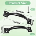 5.4" Garage Door Handle Metal Gate Handle Screen Door Handle Shed Fence ...