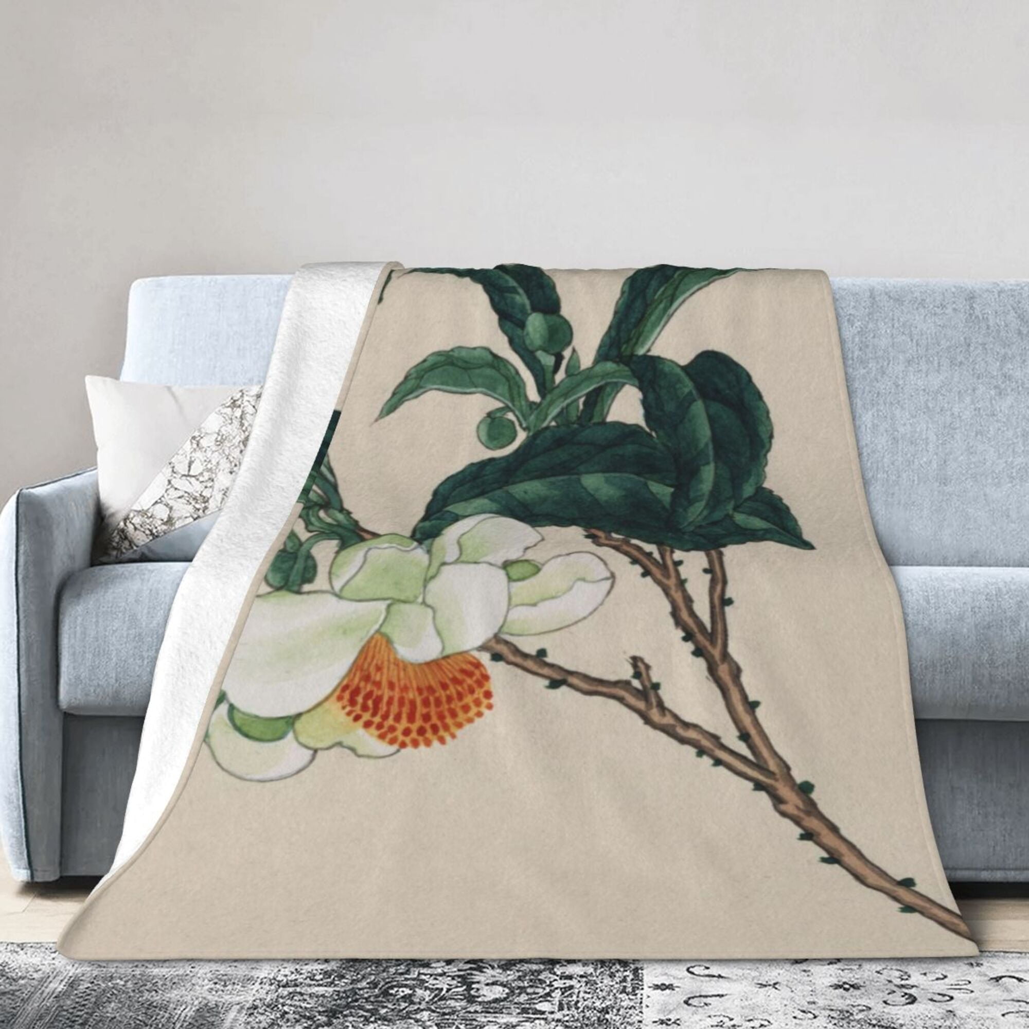 ZICANCN Anti-Pilling Flannel Bed Throw Blankets Watercolor Painting ...