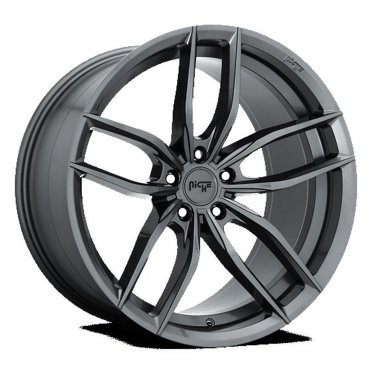 Niche 1PC Aluminum Rim M124 MILAN 18X8in Gloss Black Brushed Finish ...