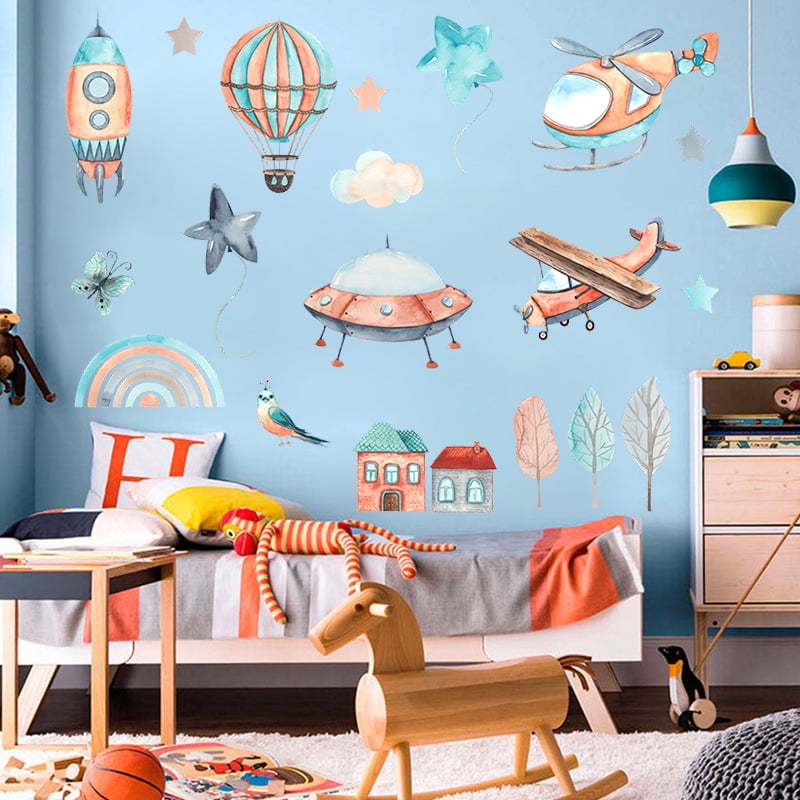 Home & Living Airplane Decoration Airplane Vinyl Decals Aircraft Wall ...