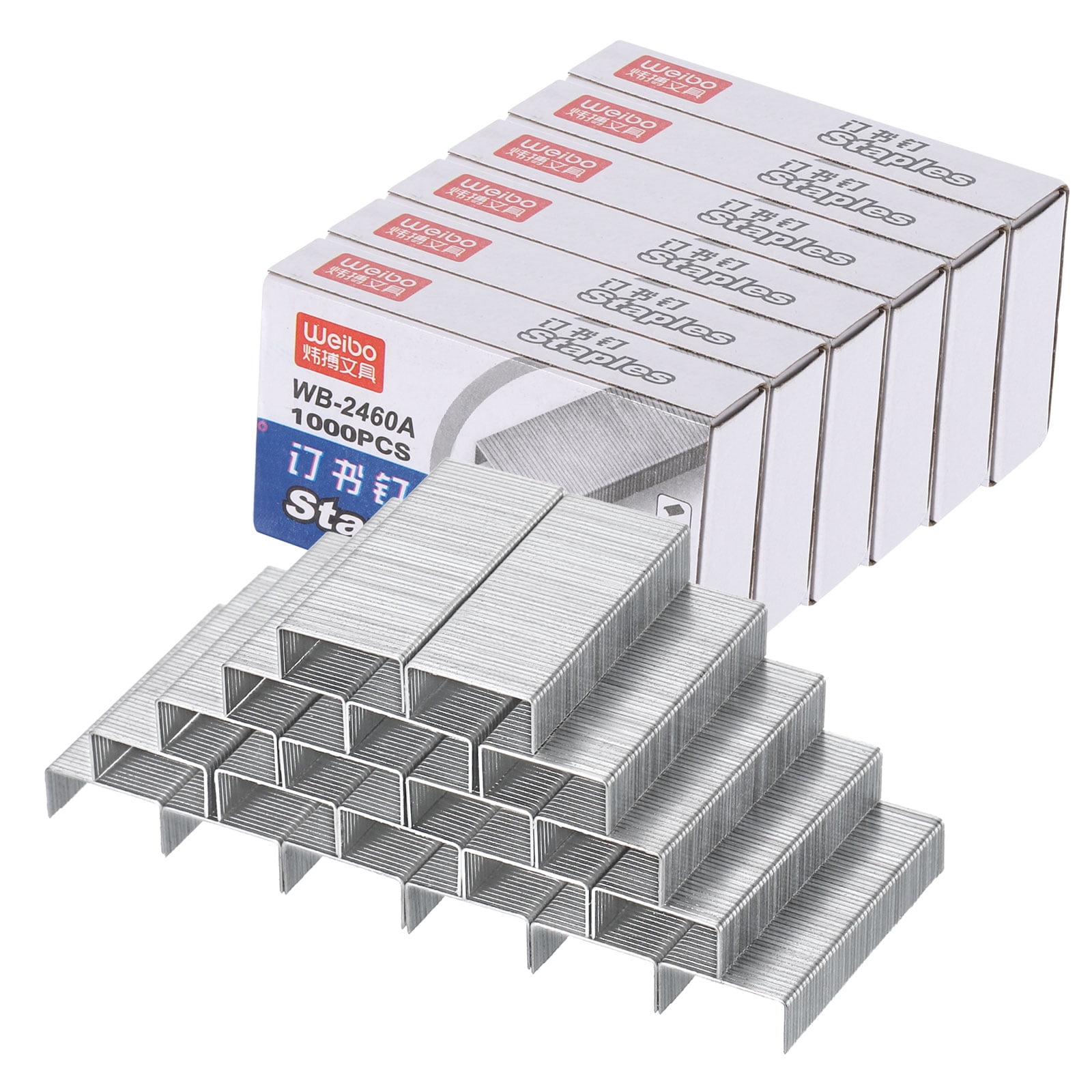 Click here for Uxcell 24/6 Standard Staples 6box 6000pcs 1/4 Leg... prices