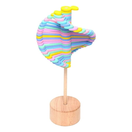 Wooden Stress Relief Toy Adults Spinning Decompression Magic Magic Wand ...