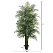 Nearly Natural 8ft. UV Resistant Artificial Double Robellini Palm Tree ...