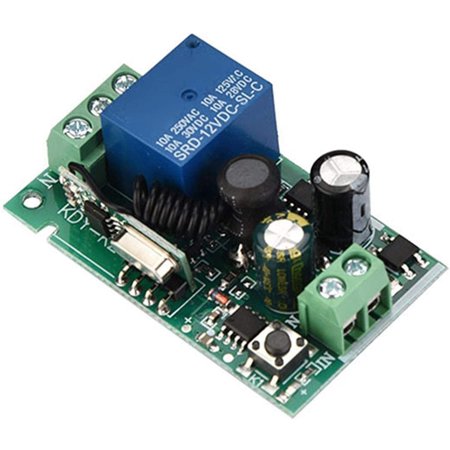 Wireless RF Switch 220V 433MHz Receiver Relay Switch Remote Switch Supports Fixed Code and ...