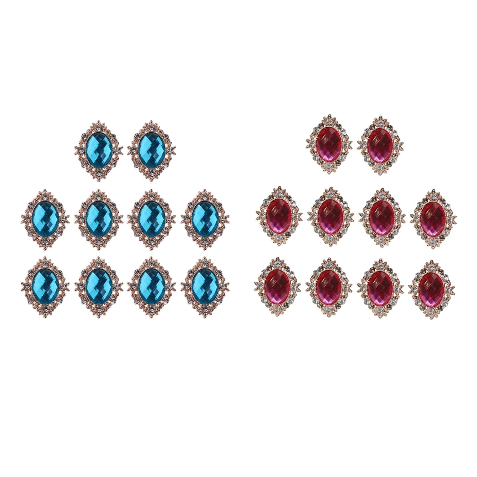 20x Flat Back Buttons Dress DIY Crafting Handcrafts Jewellery Making ...