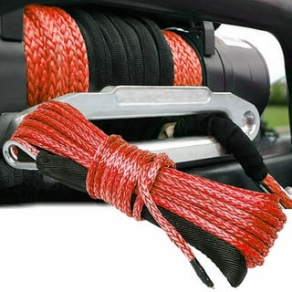 SuperATV 50 ft. Synthetic Winch Rope Replacement - For 4500, 5000, or ...