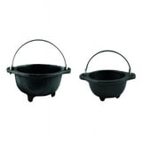4" Triquetra Cast Iron Cauldron with Carry Handle for Spells, Smudging ...