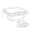 41.73" Square Retro Coffee Table with 2 Drawers and MDF Base - Walmart.com