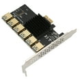 PCIE 1 to 6 Riser Card PCIE 1X USB3.0 Graphics Extension Easy Install ...