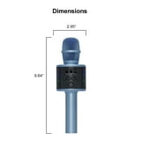 Core Innovations Wireless Bluetooth Karaoke Microphone with LED Lights ...