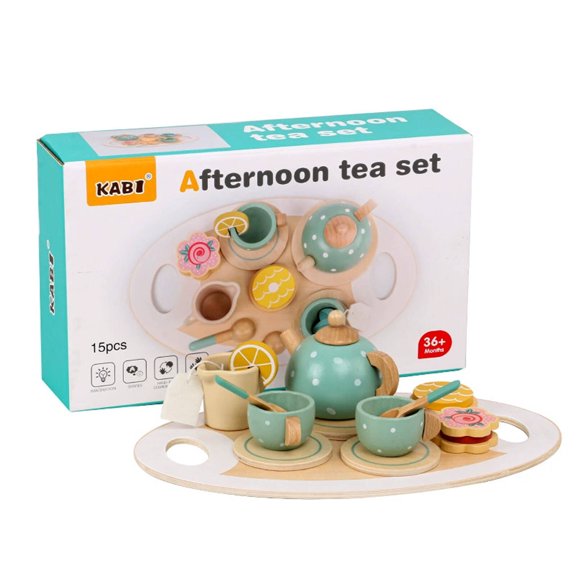 Tea Set for Little Girls, Pretend Play Tea Party Set, Fruit Design Kids ...
