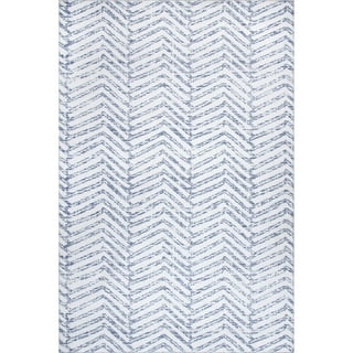 Better Homes & Gardens Geo Waves Indoor Living Room Area Rug, Blue ...