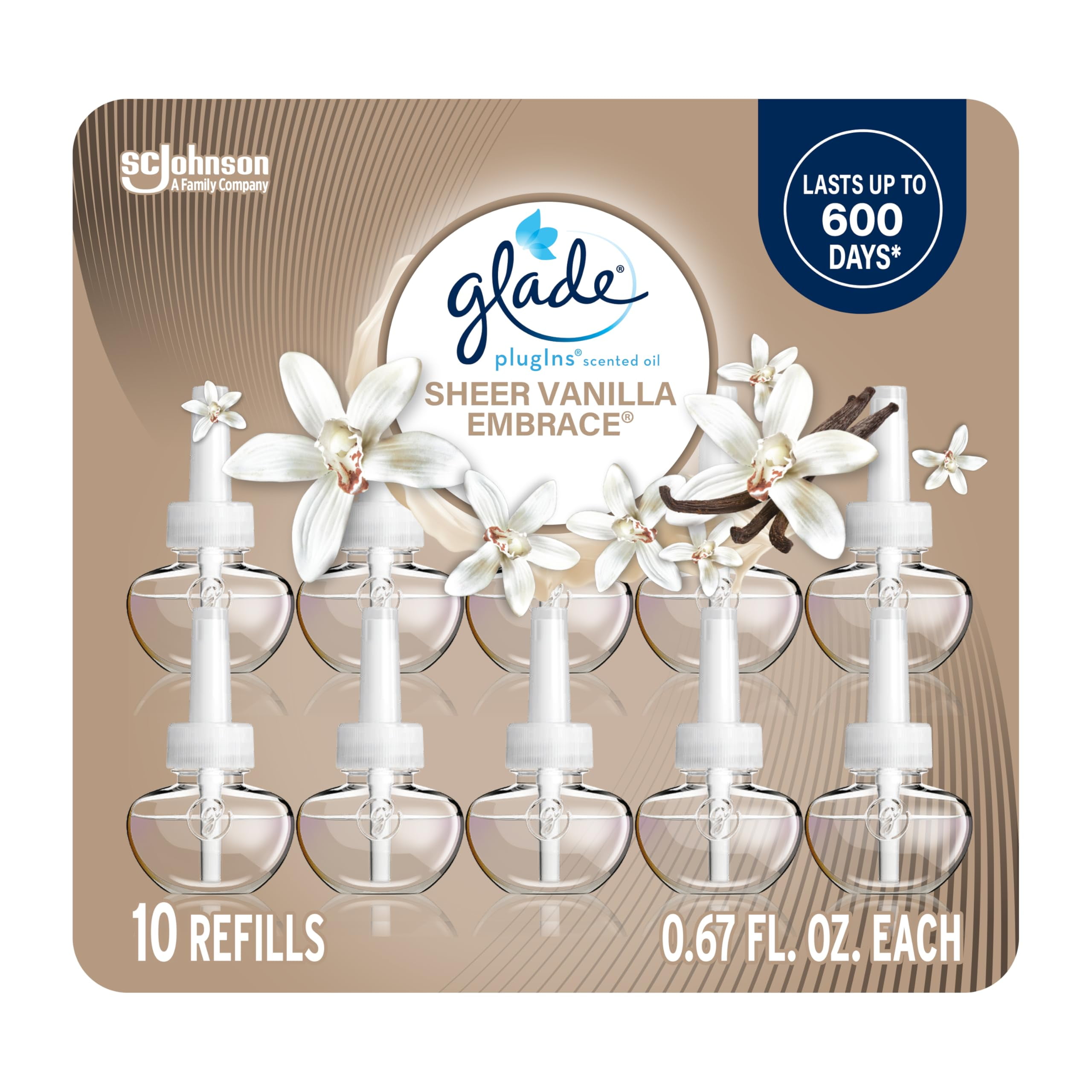 Recambios Glade Plugins para ambientador, vainilla pura, 20 ml x 10 ...