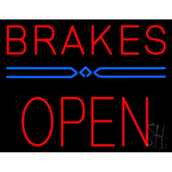 Auto Glass Block Logo LED Neon Sign 19 x 15 - inches, Clear Edge Cut ...