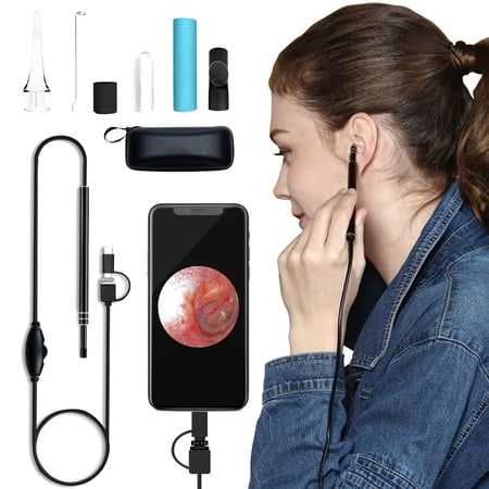 Ear Cleaning Endoscope, 3 in 1 Endoscope Inspection Ear Wax Removal ...