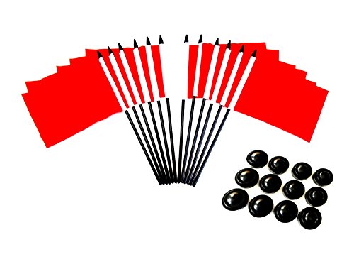 Pack of 12 4"x6" Red Polyester Miniature Office Desk & Little Table ...